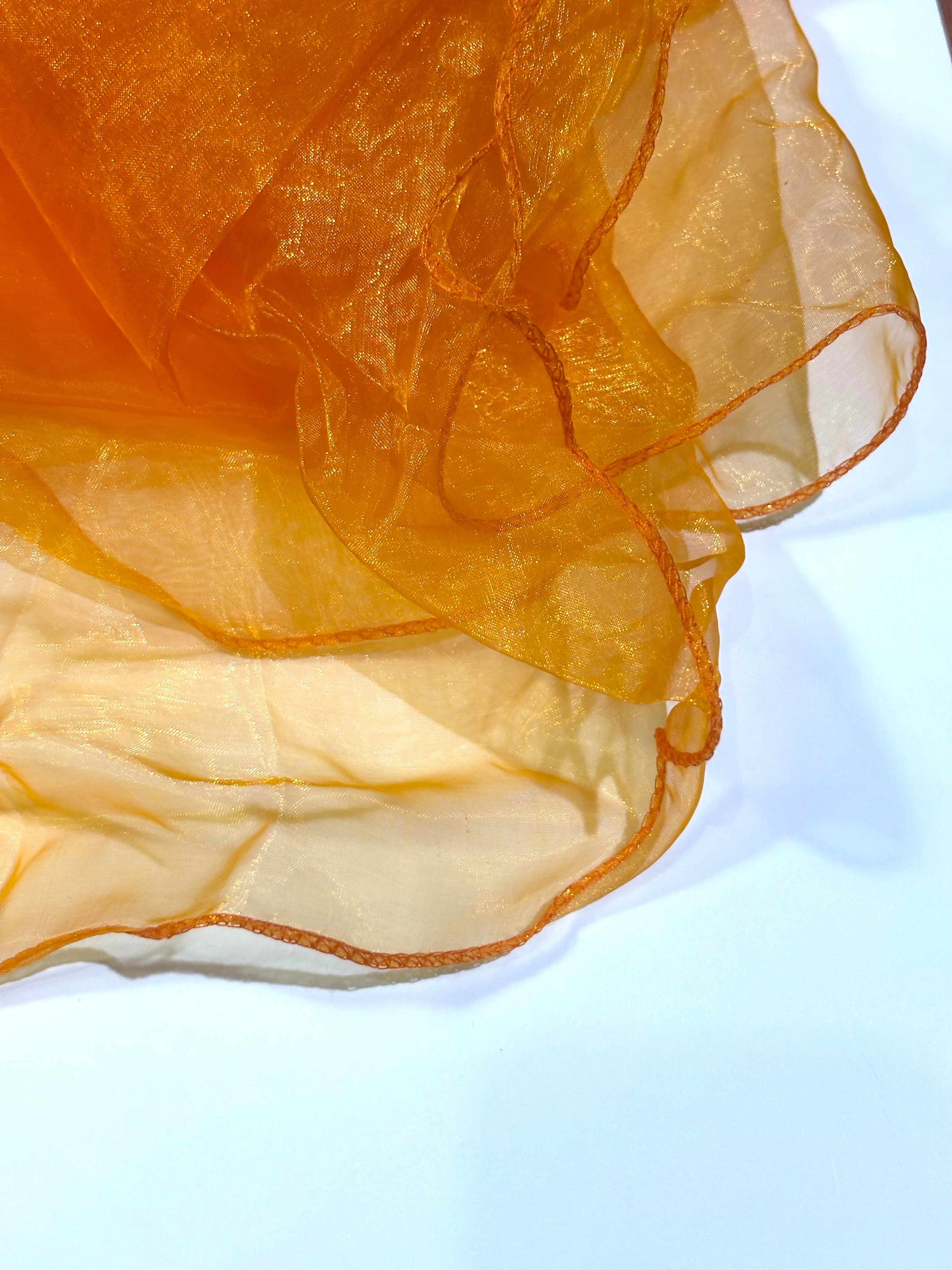Orange Organza Table Overlay 80" X 80" Square(1 Piece) – Jenly ...